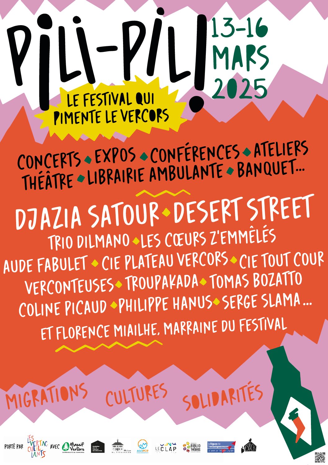 Festival Pili-Pili dans le Vercors du 13 au 16 mars 2025 - La Cimade