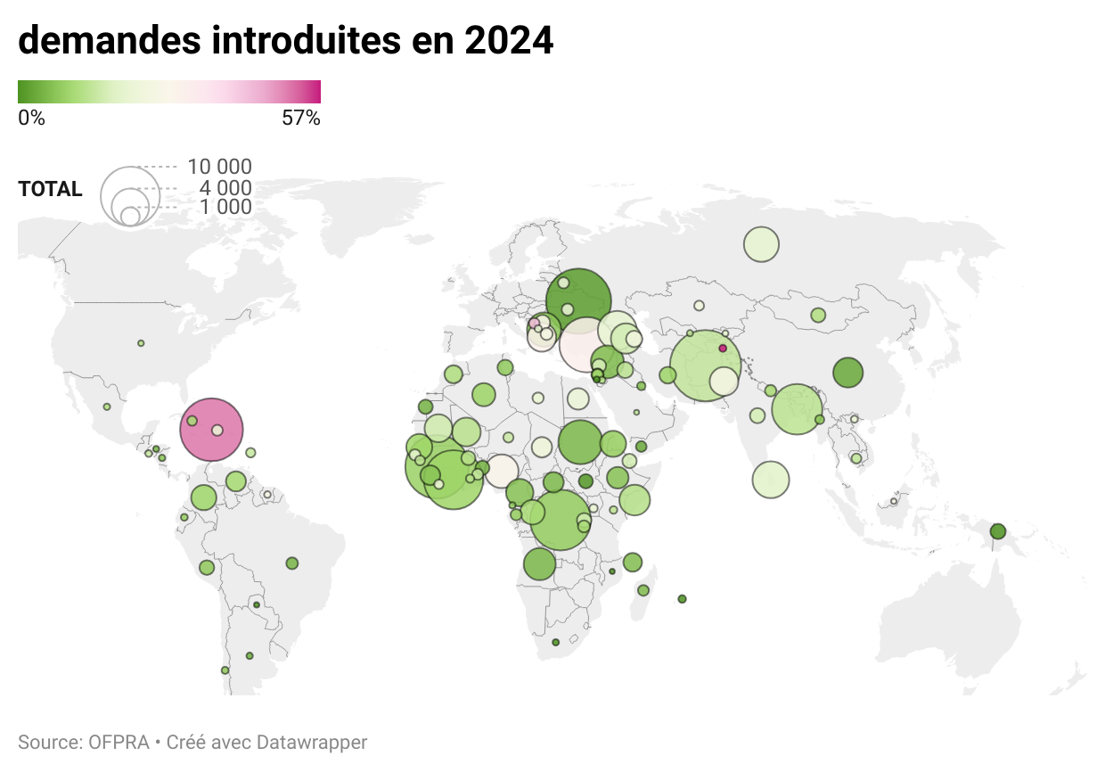 rapport d'activité OFPRA 2024 : cartographie de la demande d'asile - La ...